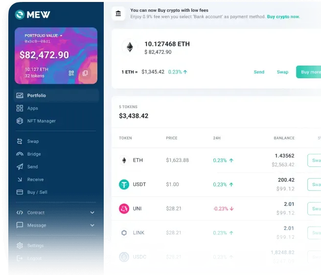 MyEtherWallet | MEW | The Best Crypto Wallet For Web3